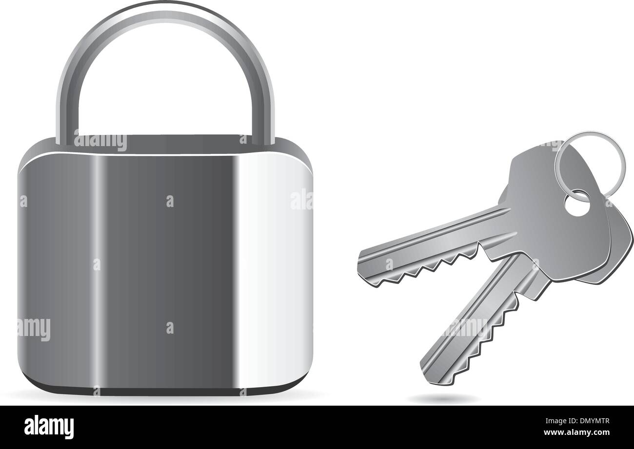 vector padlock and key Stock Vector Image & Art - Alamy