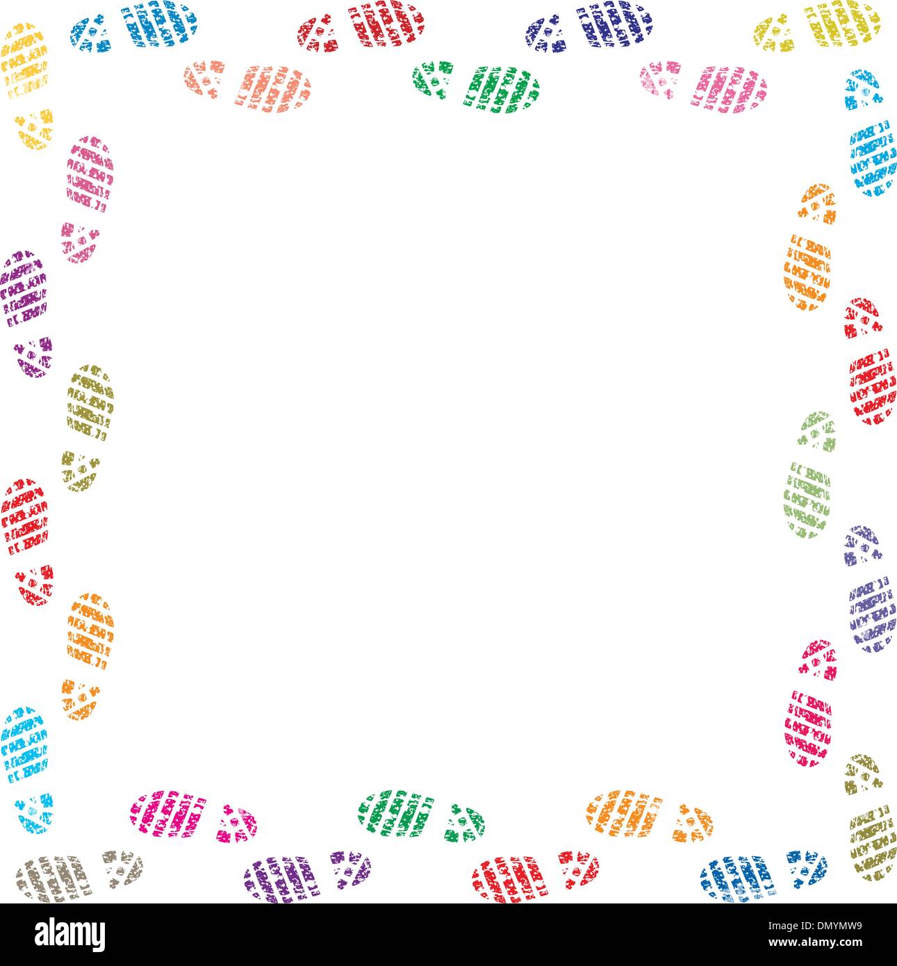 vector foot prints border Stock Vector Image & Art - Alamy