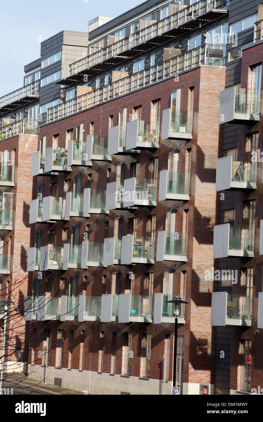 New apartment block by The Rochdale Canal Brewer St Manchester England ...