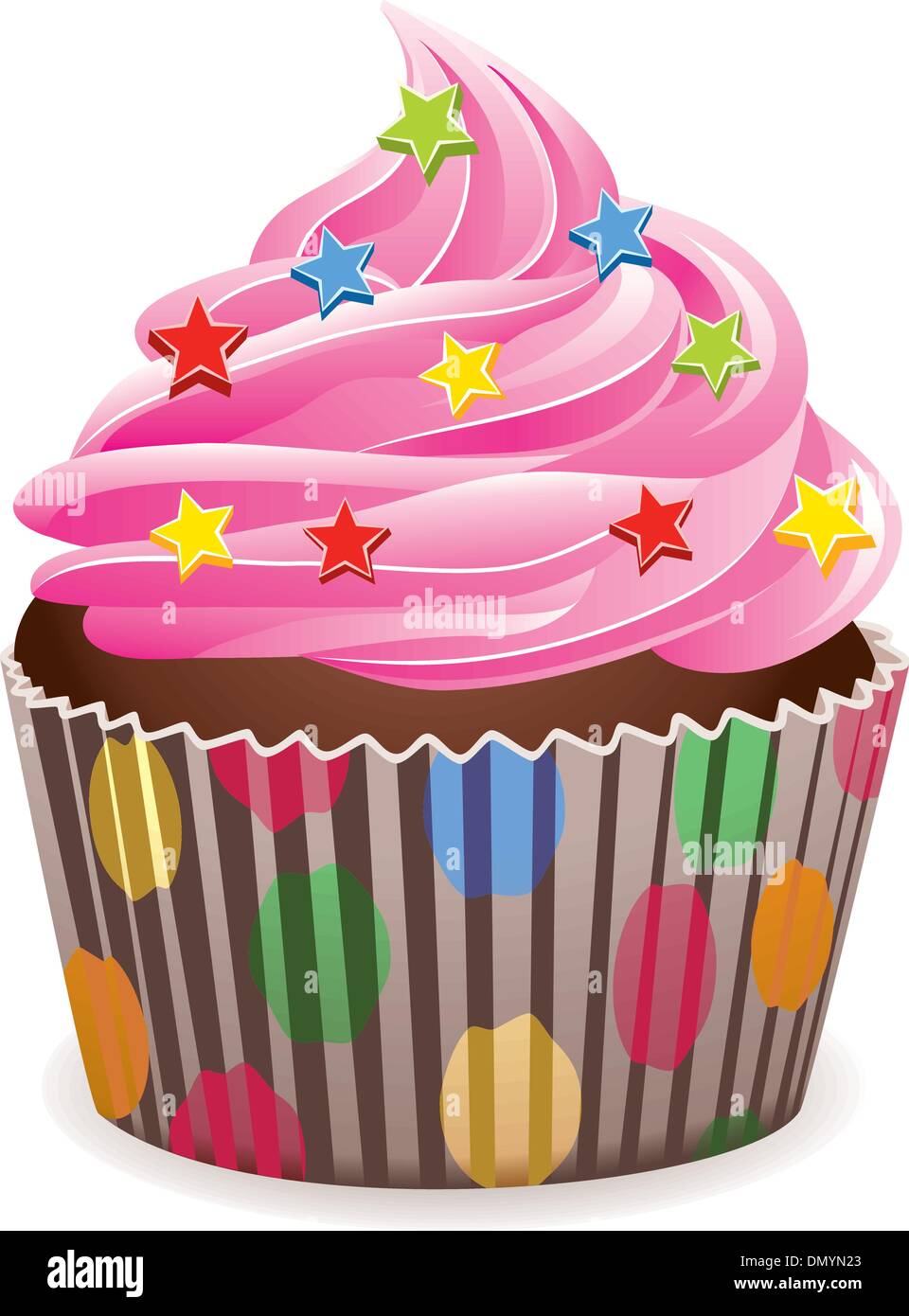 vector pink cupcake Stock Vector Image & Art - Alamy