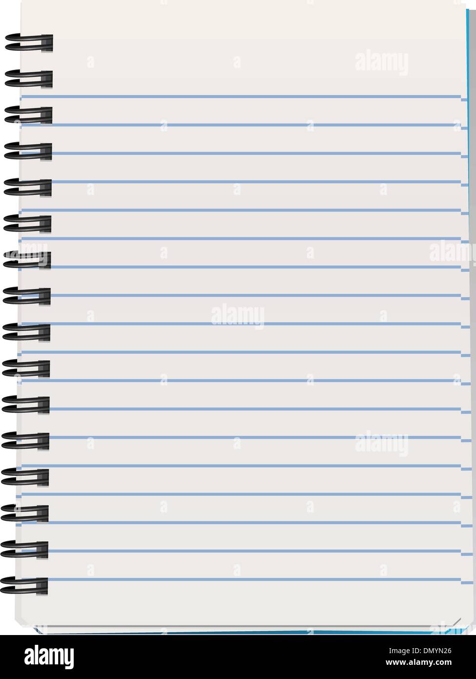 Notepad vector vectors hi-res stock photography and images - Alamy