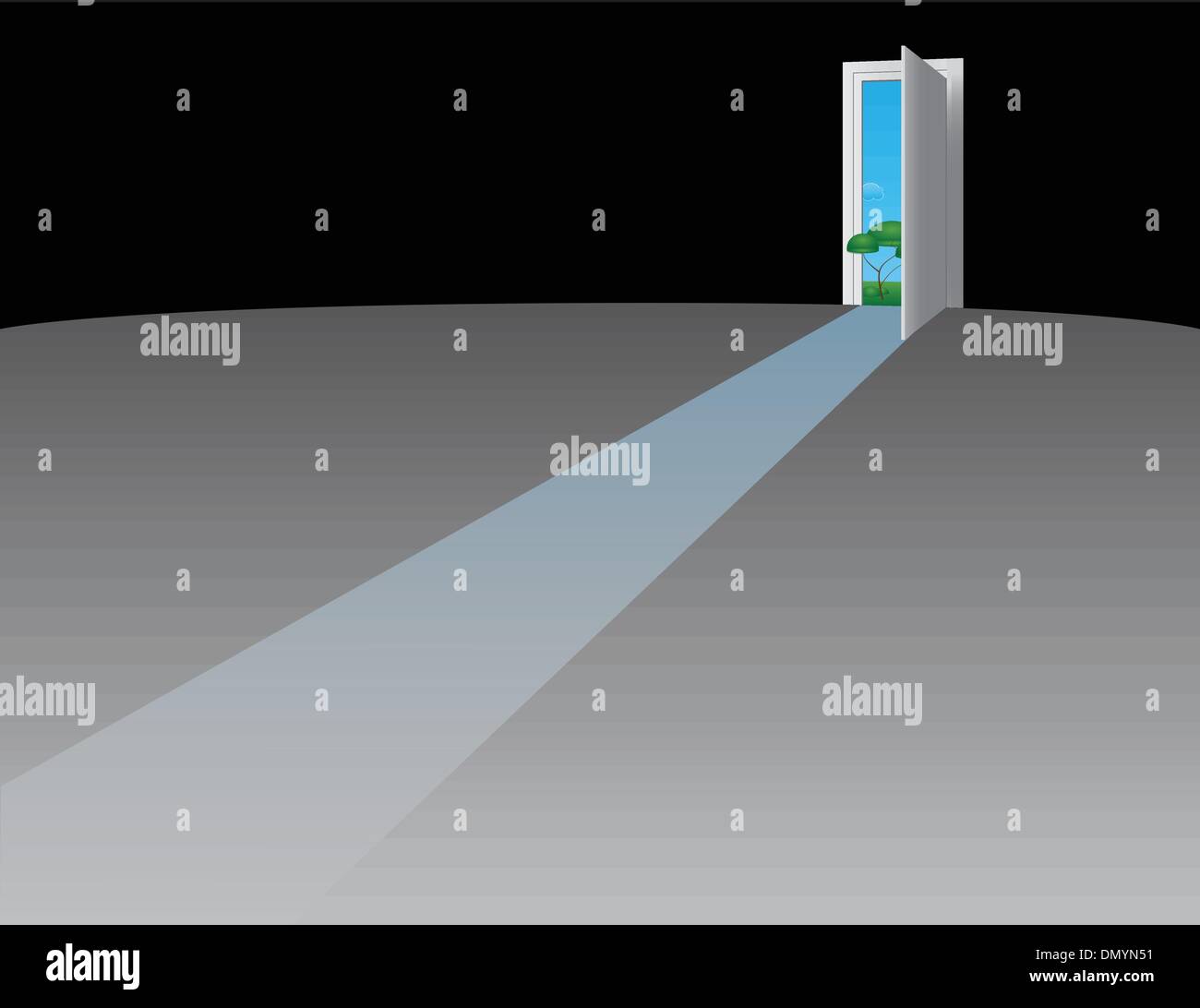 Door with picture Stock Vector Images - Alamy