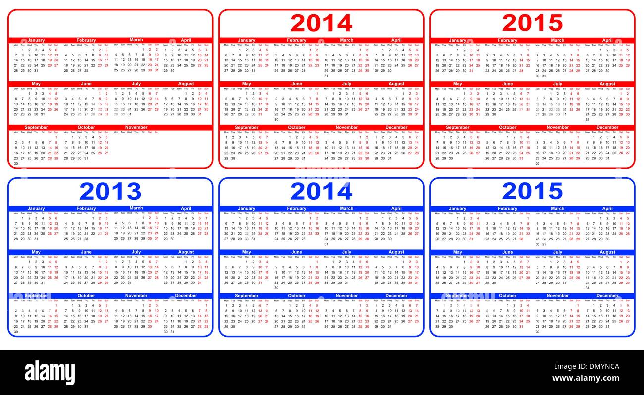 Blue november calendar hi-res stock photography and images - Alamy