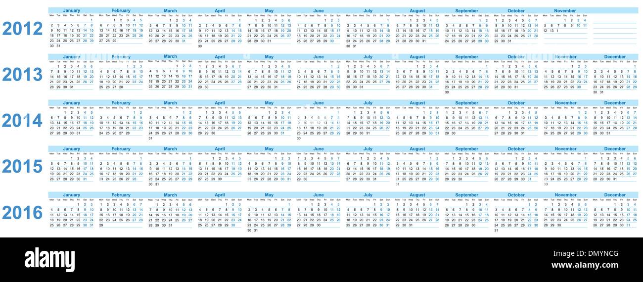 2013 2014 2015 Printable Calendar