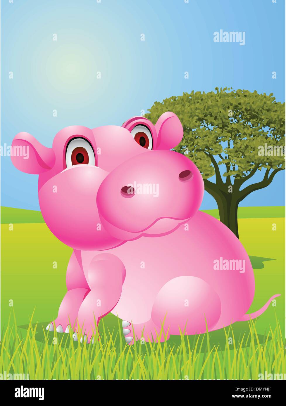 Hippo mascot Stock Vector Images - Alamy