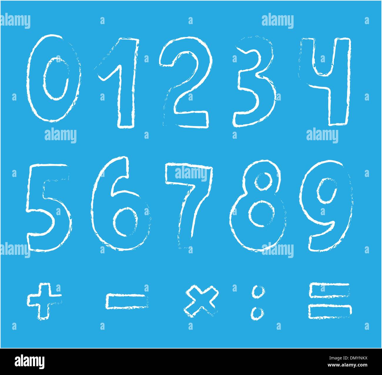 set-of-numbers-stock-vector-image-art-alamy