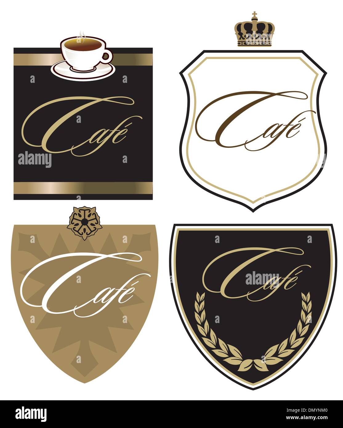 The cafe Stock Vector Images - Alamy