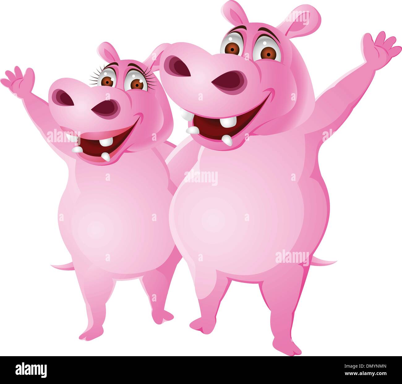 Hippopotamus mother and son hi-res stock photography and images - Alamy