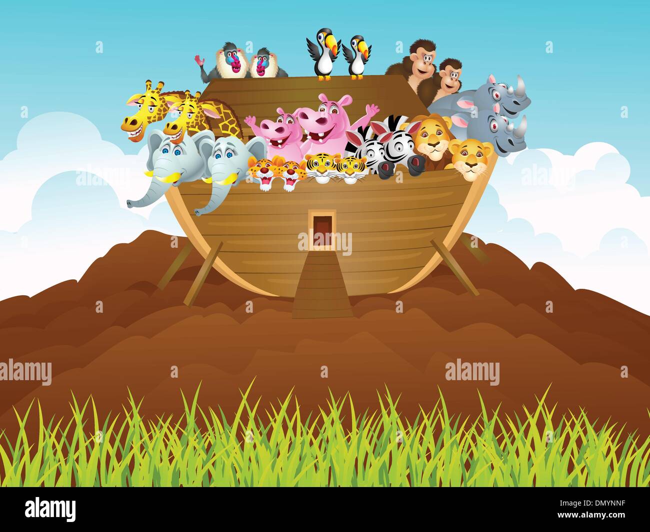 Noah cartoon hi-res stock photography and images - Alamy