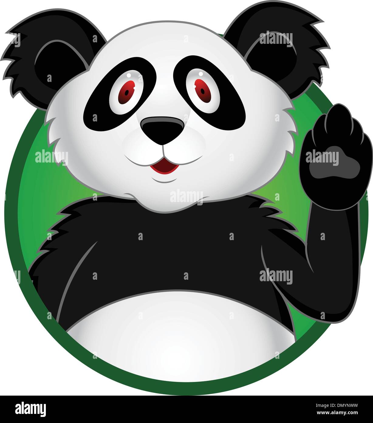 Animated Waving Panda