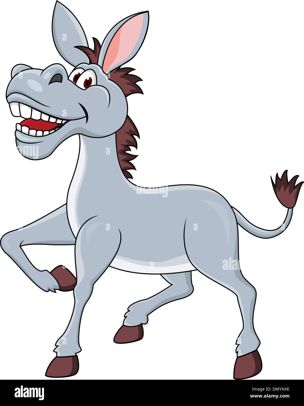 Smiling donkey cartoon Stock Vector Image & Art - Alamy