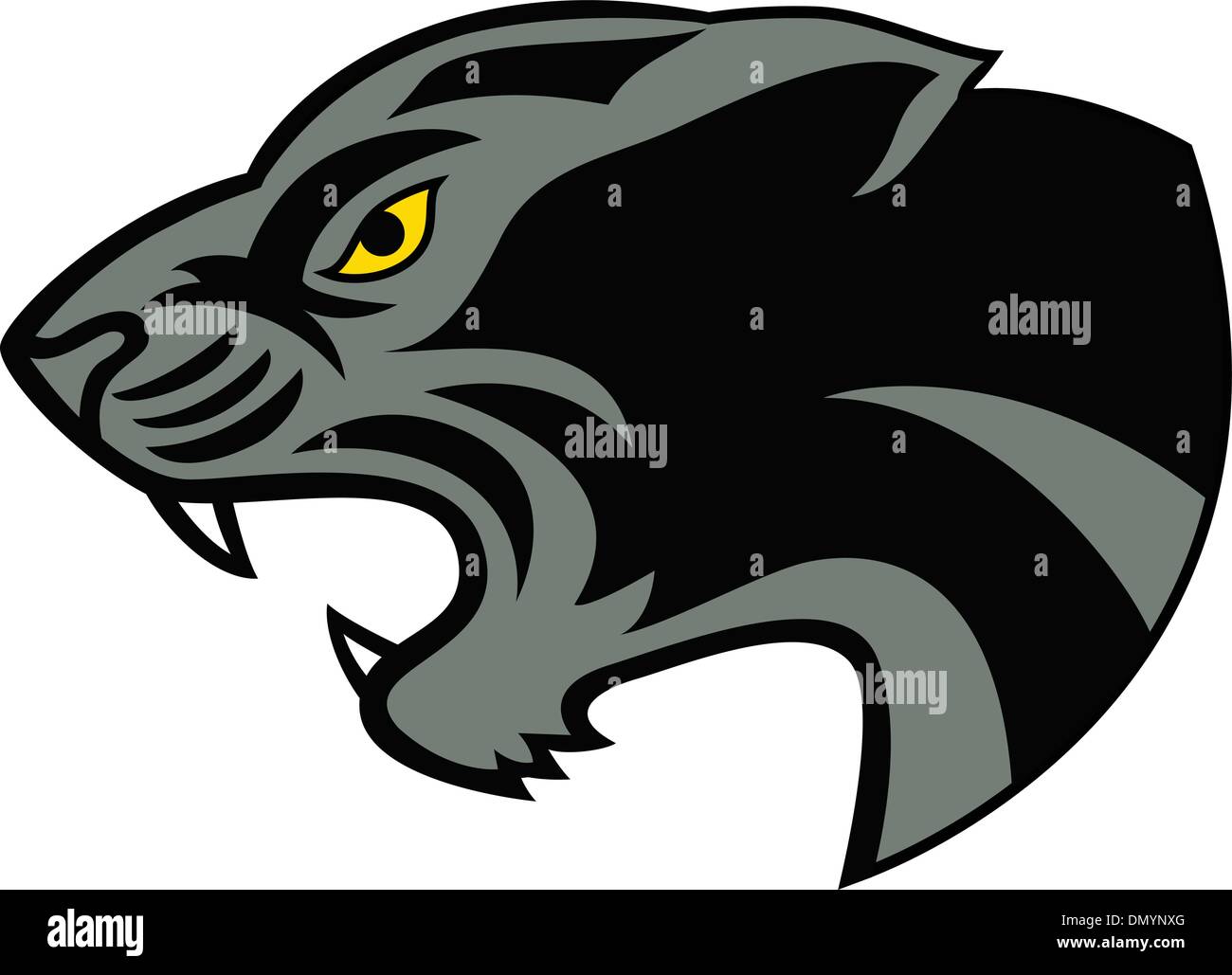 Cartoon Black Panther Head