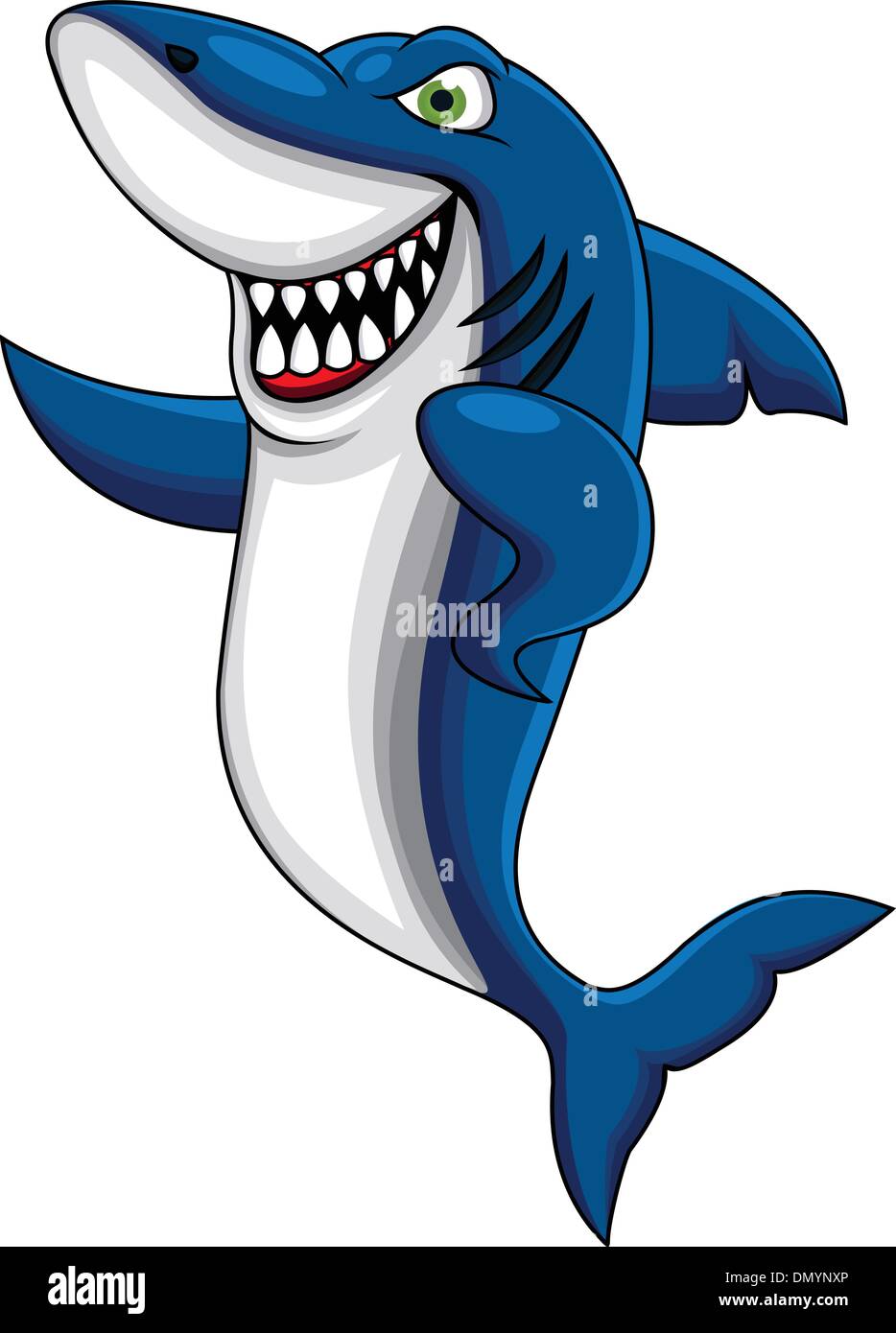 Happy shark illustration hi-res stock photography and images - Alamy