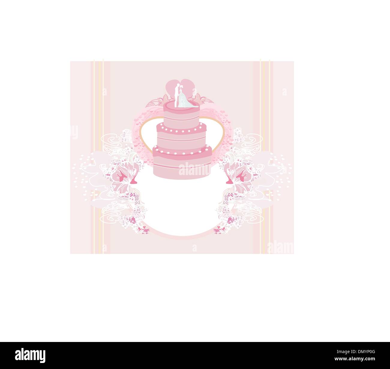 wedding cake card design Stock Vector Image & Art - Alamy