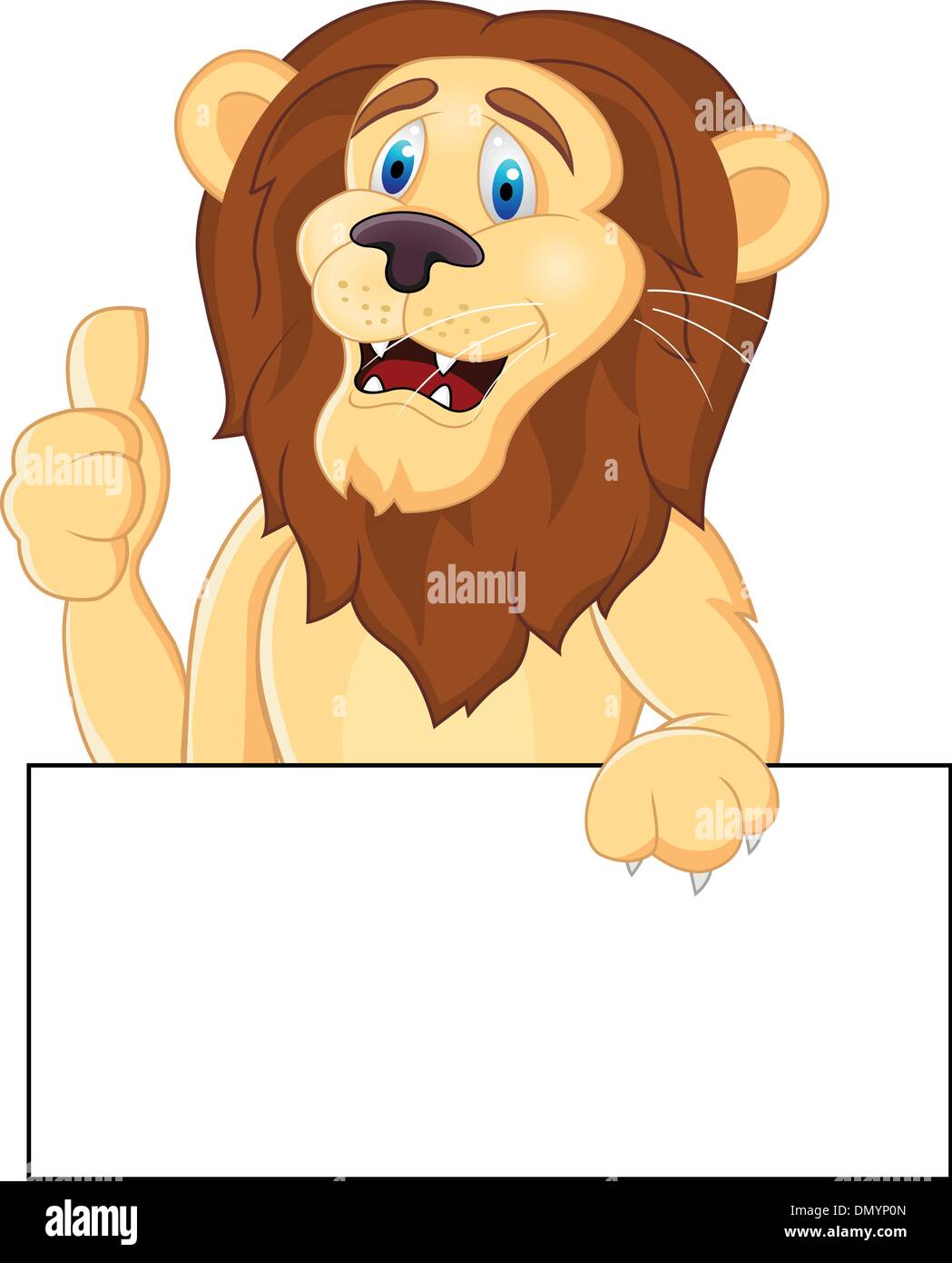 Animal cartoon with blank sign Stock Vector Image & Art - Alamy
