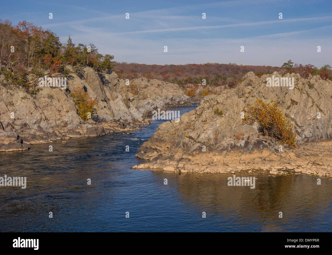 MARYLAND, USA - Potomac River, in C&O Canal National Historic Park ...