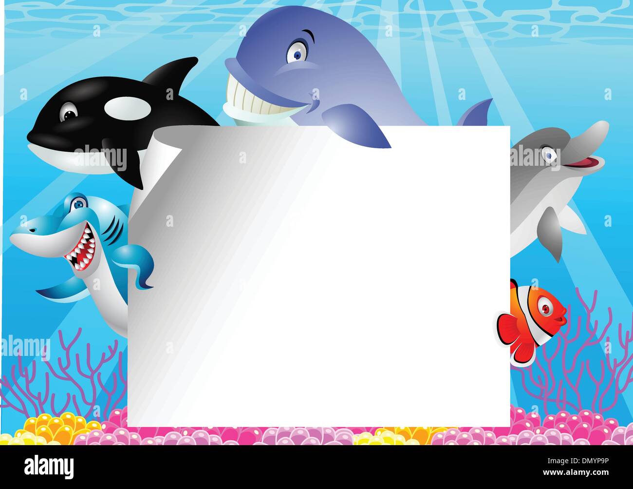Deep sea dolphin cartoon Stock Vector Images - Alamy