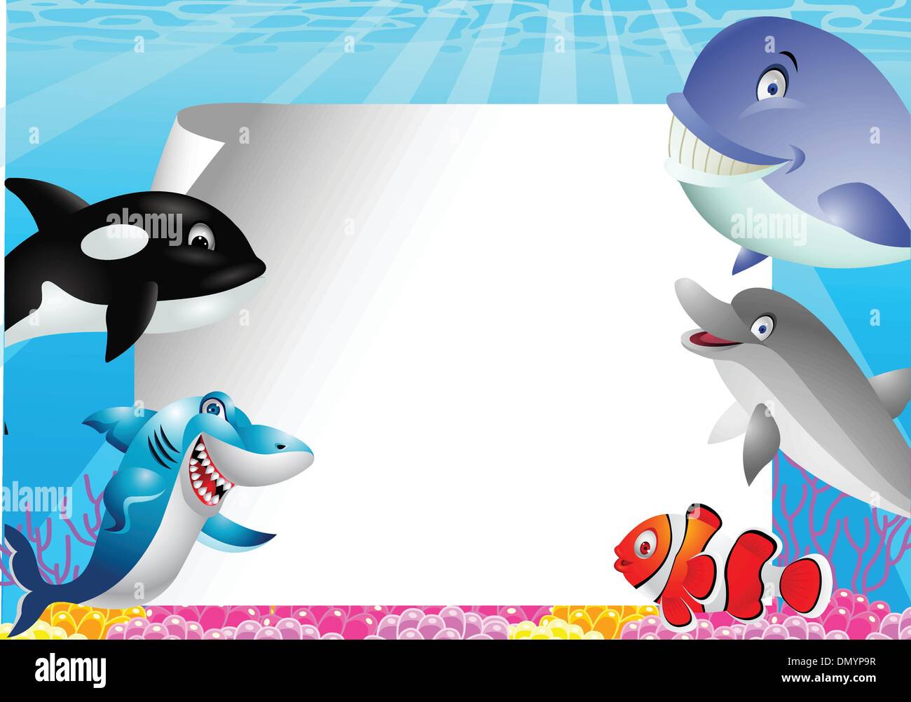 Deep sea dolphin cartoon Stock Vector Images - Alamy