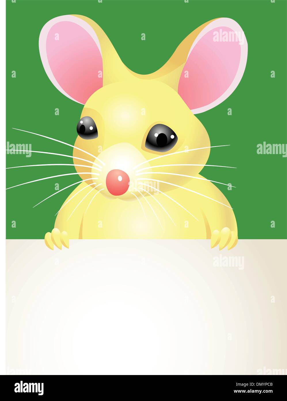 A cartoon mouse holding a blank sign Stock Vector Image & Art - Alamy
