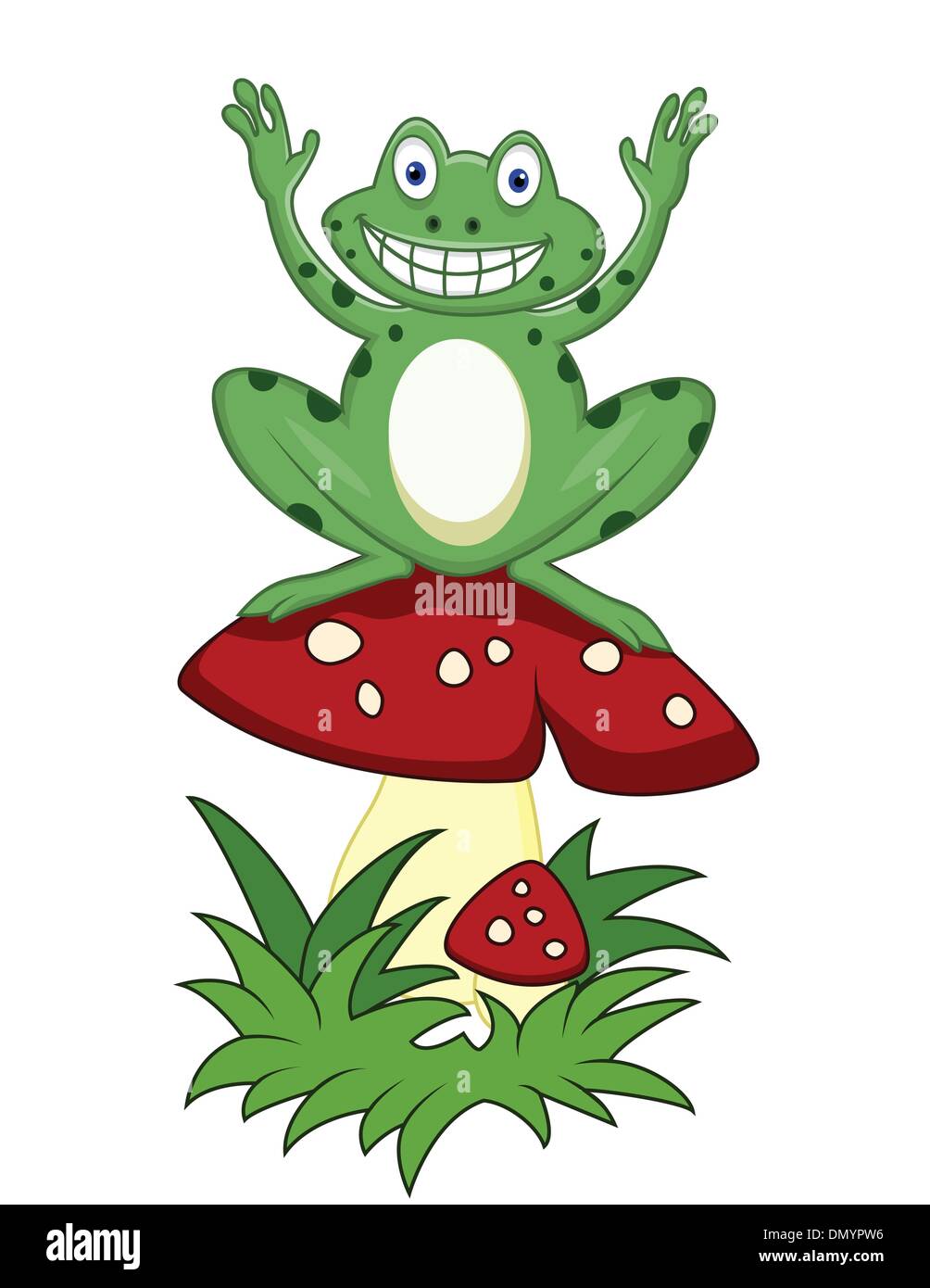 Forest wild mushroom on Stock Vector Images - Alamy