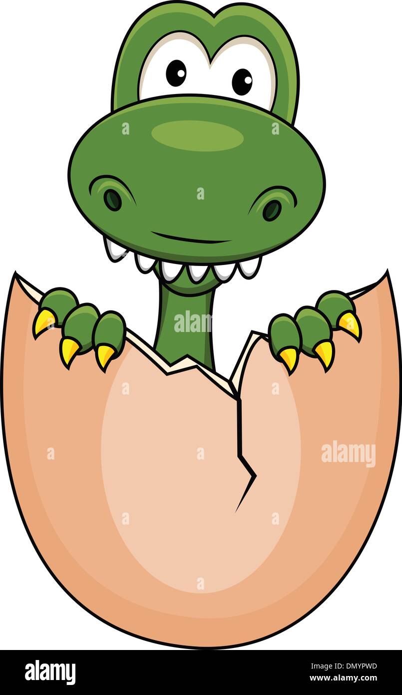 Funny dinosaur born Stock Vector Image & Art - Alamy