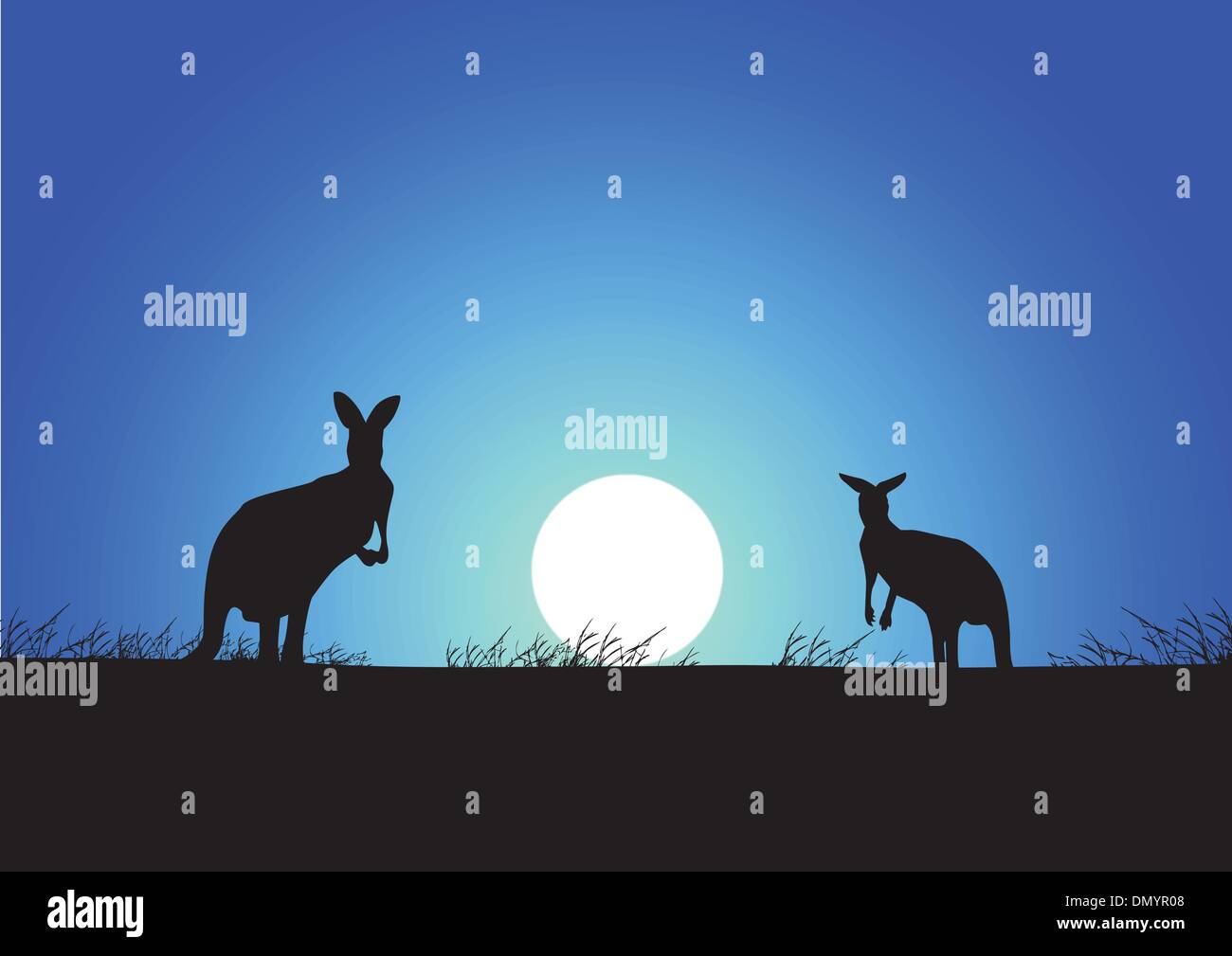 Aboriginal kangaroo Stock Vector Images - Alamy
