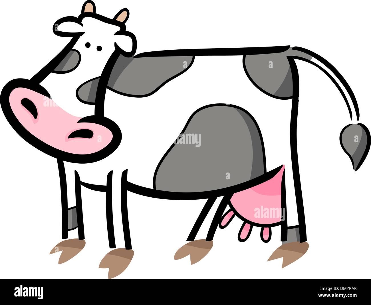 cartoon doodle of farm cow Stock Vector Image & Art - Alamy
