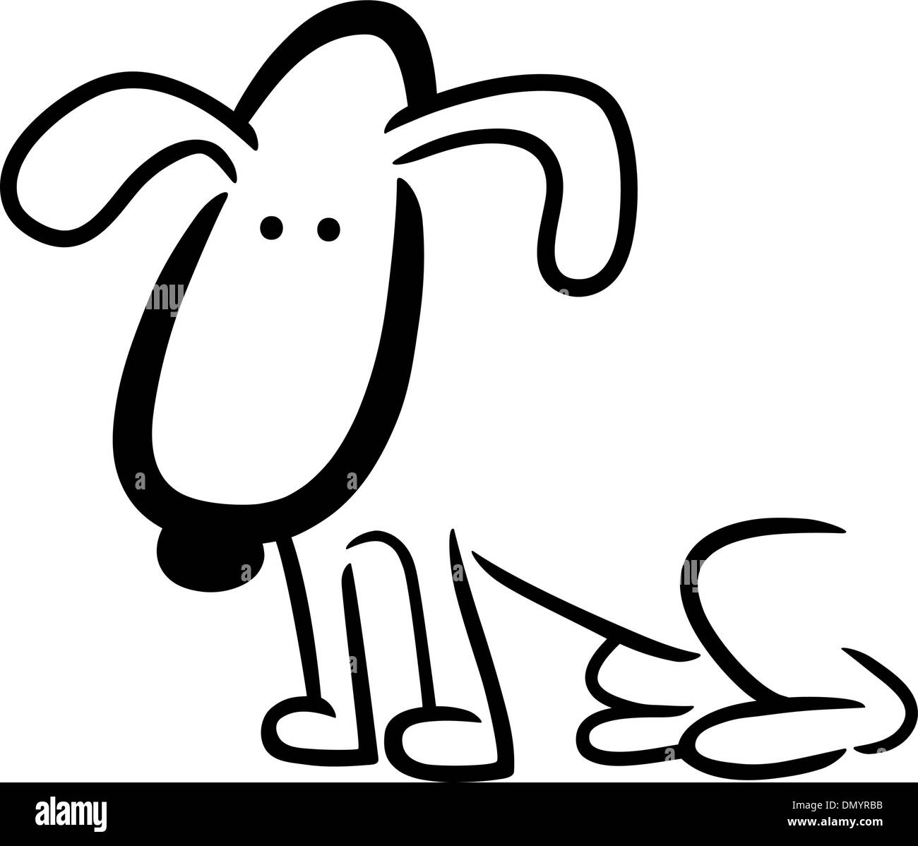 Dog caricature Black and White Stock Photos & Images - Alamy