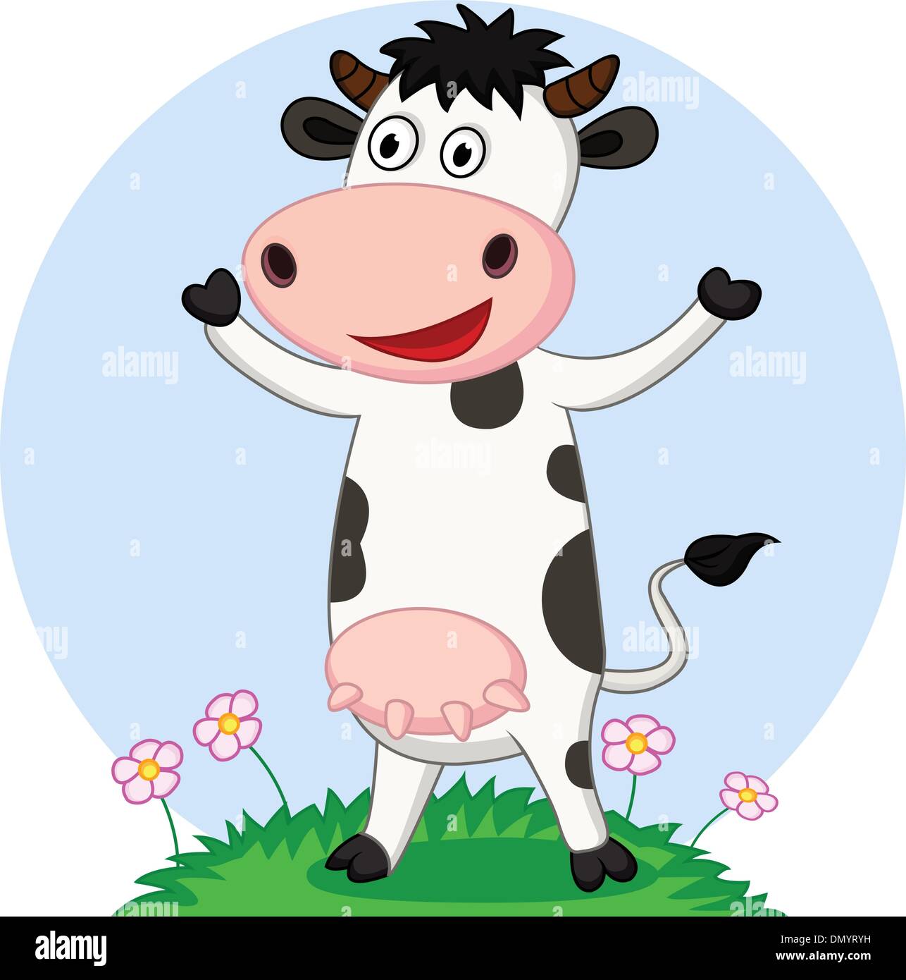 Spotted cow icon cartoon hi-res stock photography and images - Alamy