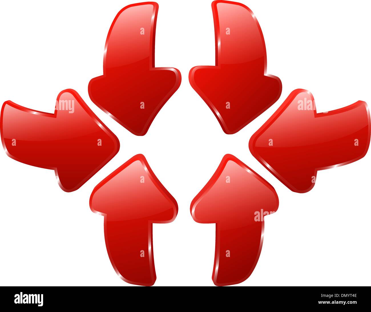 3d arrows Stock Vector Images - Alamy