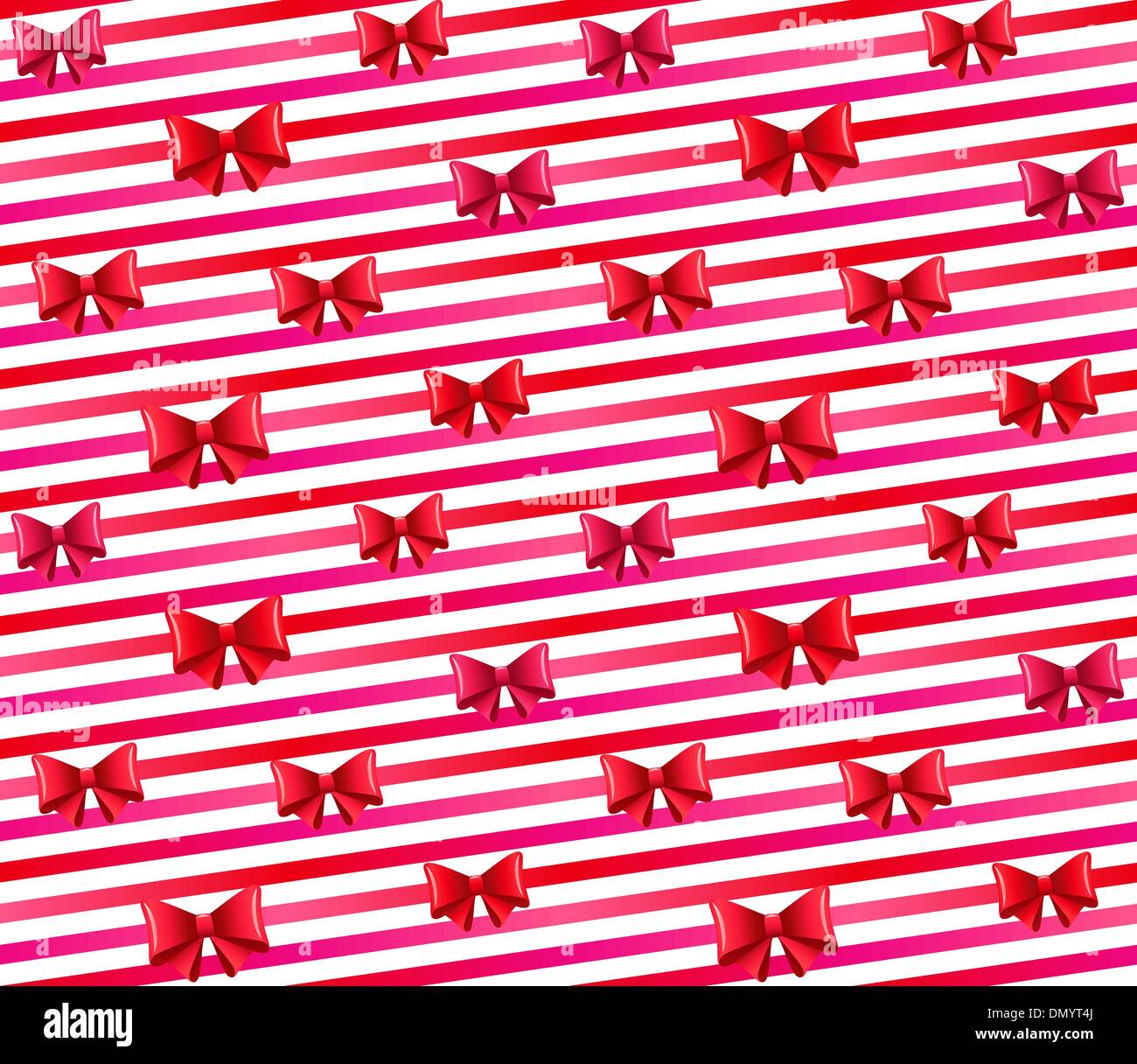 Red bows seamless pattern Stock Vector Images - Alamy