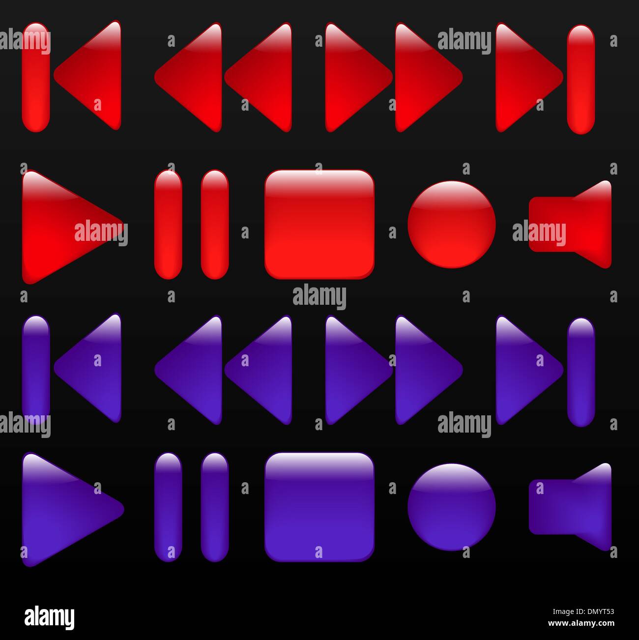 Push media background Stock Vector Images - Alamy