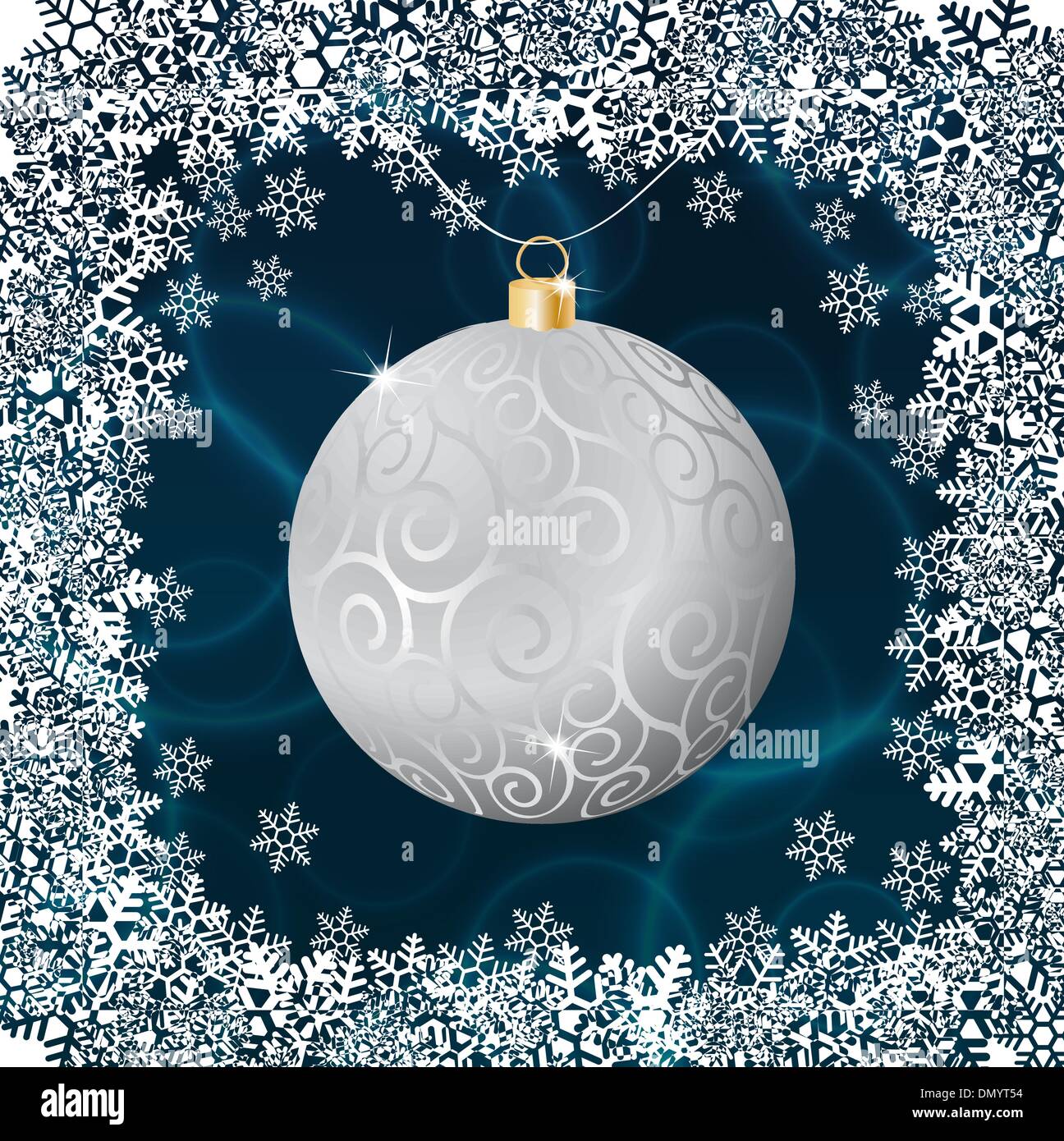 Silver christmas border Stock Vector Images - Alamy