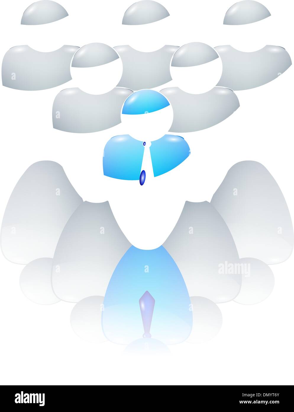 White group of people Stock Vector Images - Alamy