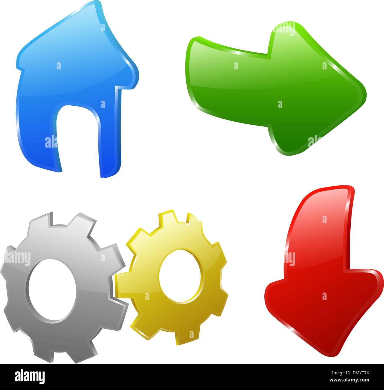 Arrow icons website hi-res stock photography and images - Alamy