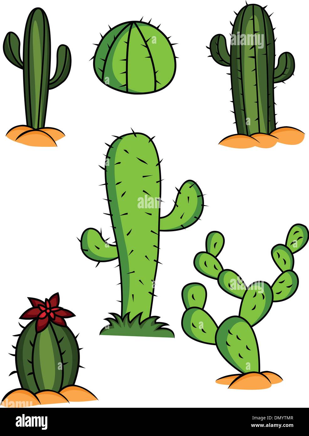 Texas cactus flower Stock Vector Images - Alamy