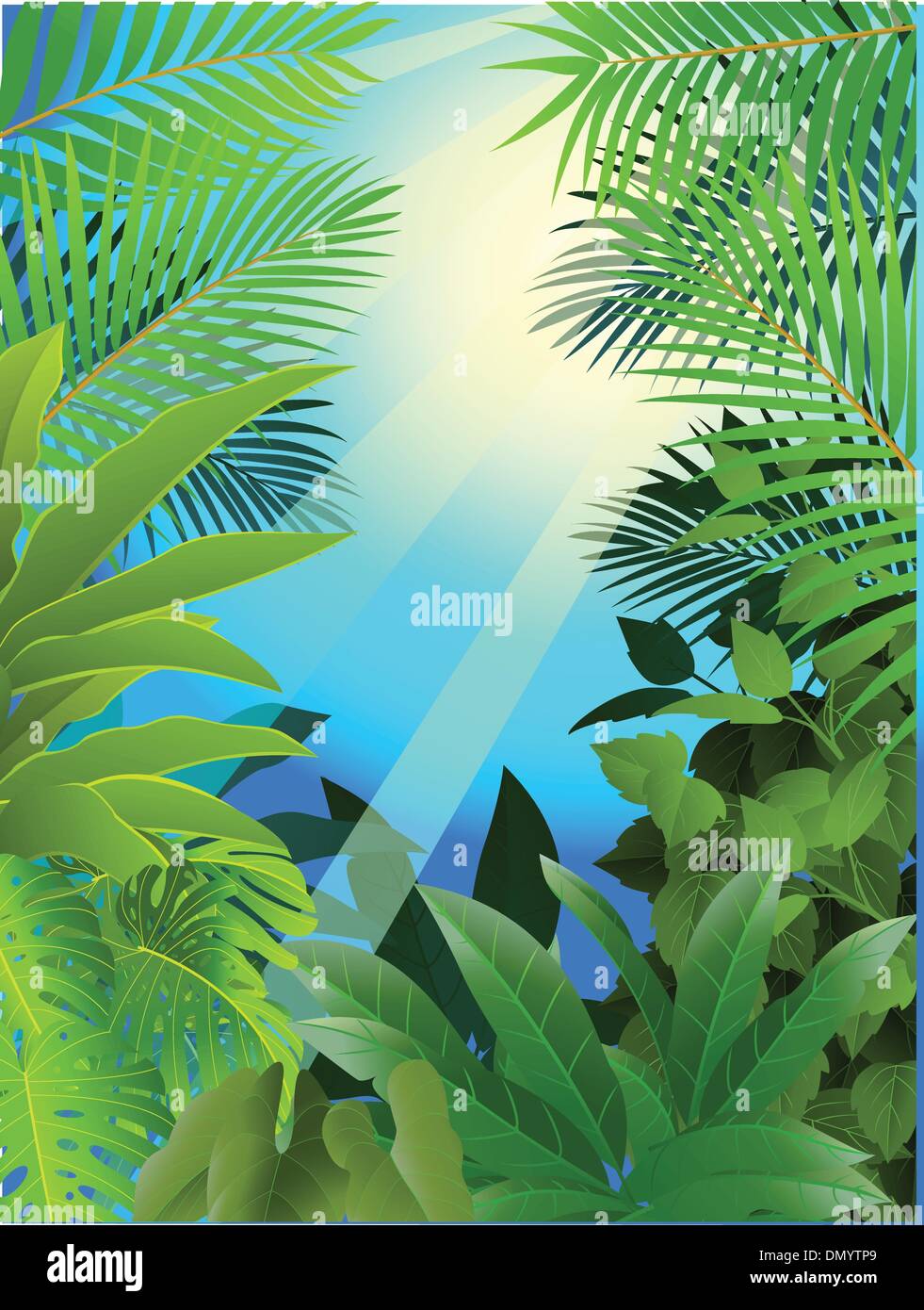 Tropical forest background Stock Vector Image & Art - Alamy