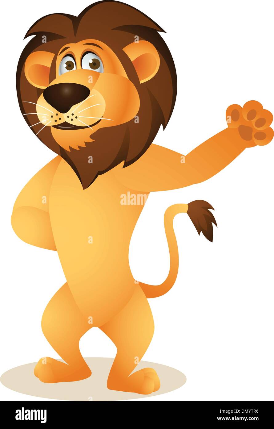 Funny lion cartoon Stock Vector Image & Art - Alamy