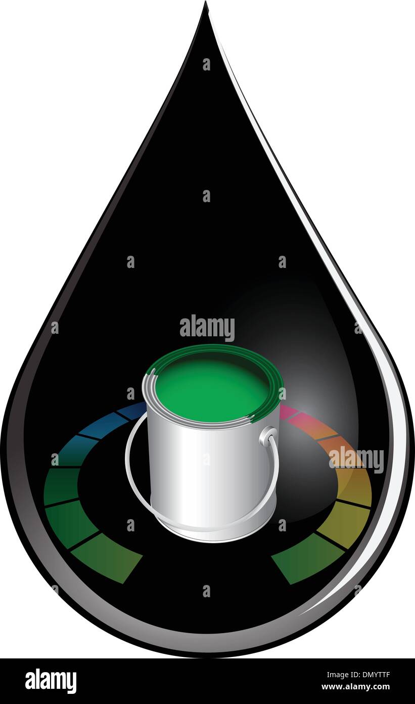 Picture with oil paints Stock Vector Images - Alamy