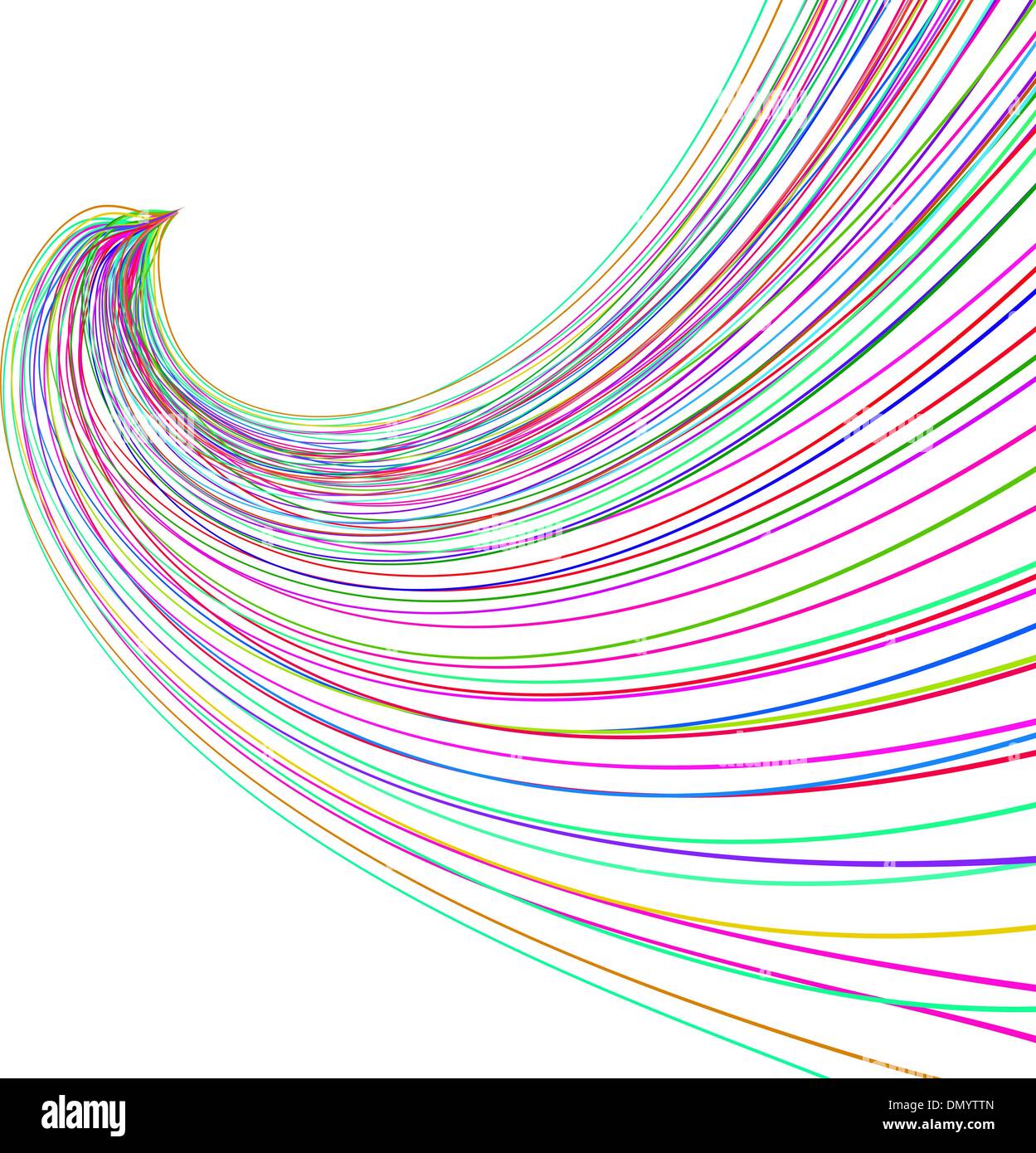 Colorful lines on dark red background. EPS 8 Stock Vector Image & Art ...