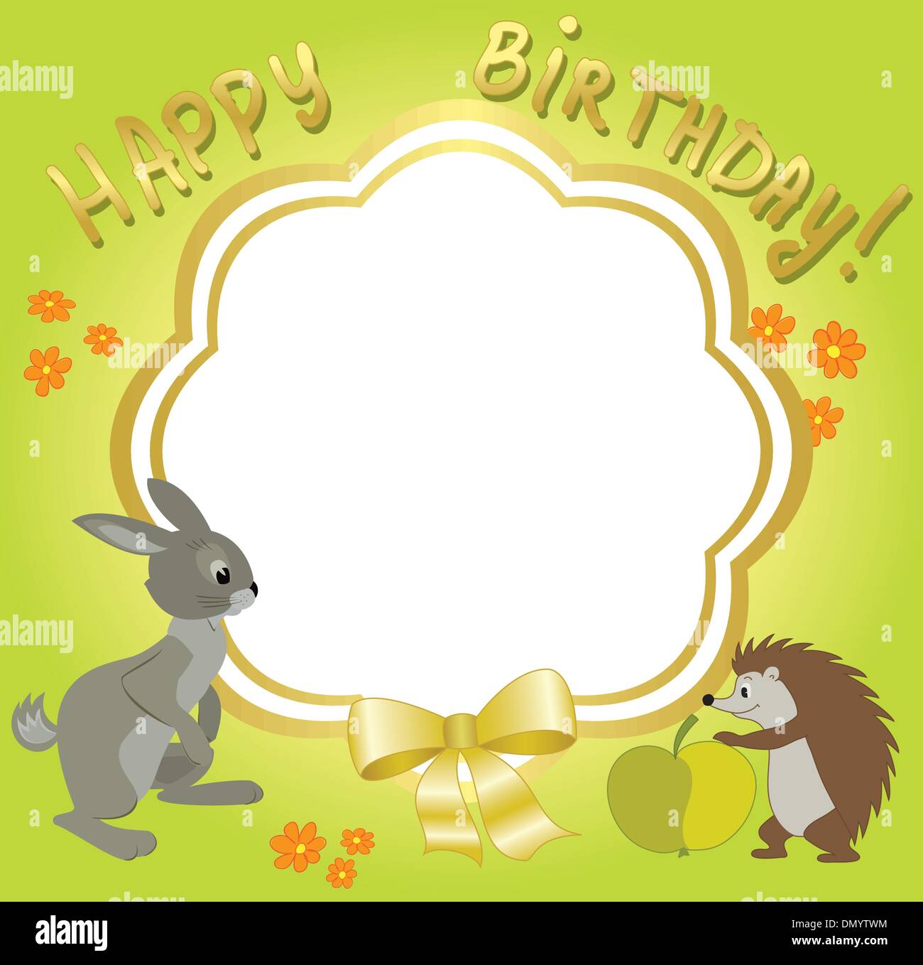 vector frame for congratulations - with animals Stock Vector Image ...