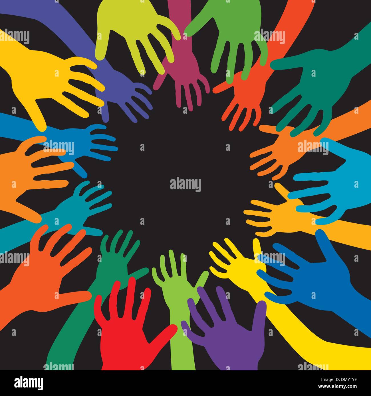 Orange hands vector vectors hi-res stock photography and images - Alamy