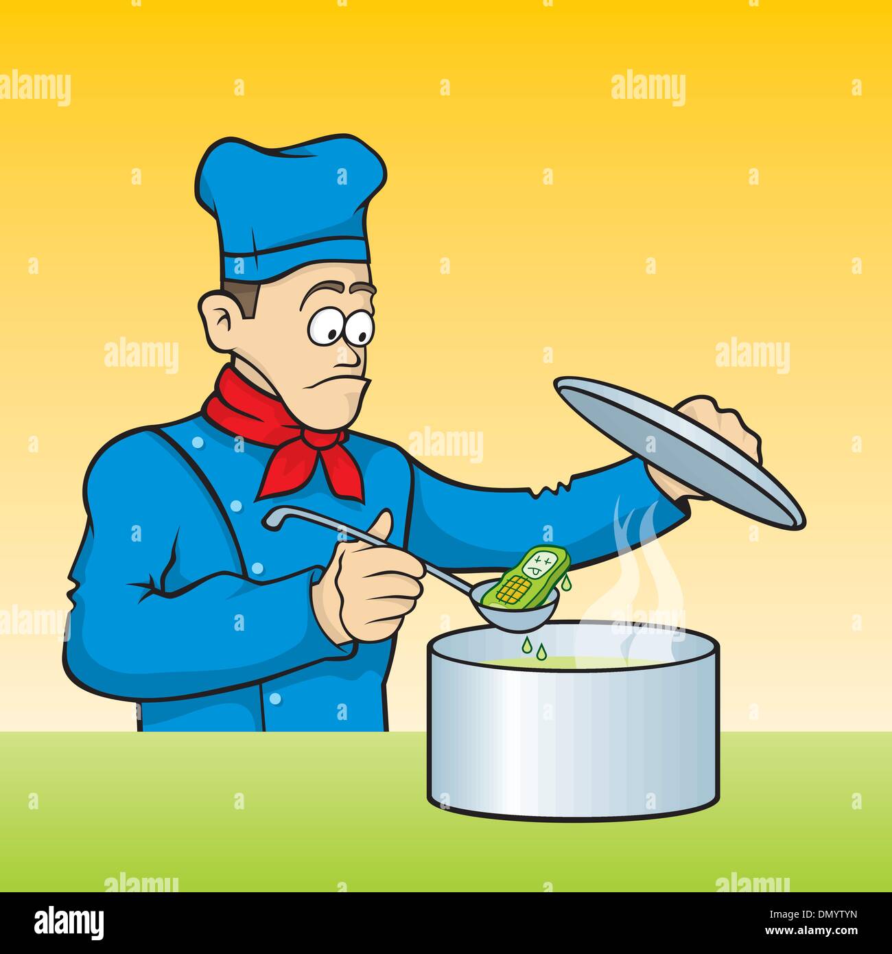 Mobile cartoon vector vectors hi-res stock photography and images - Alamy