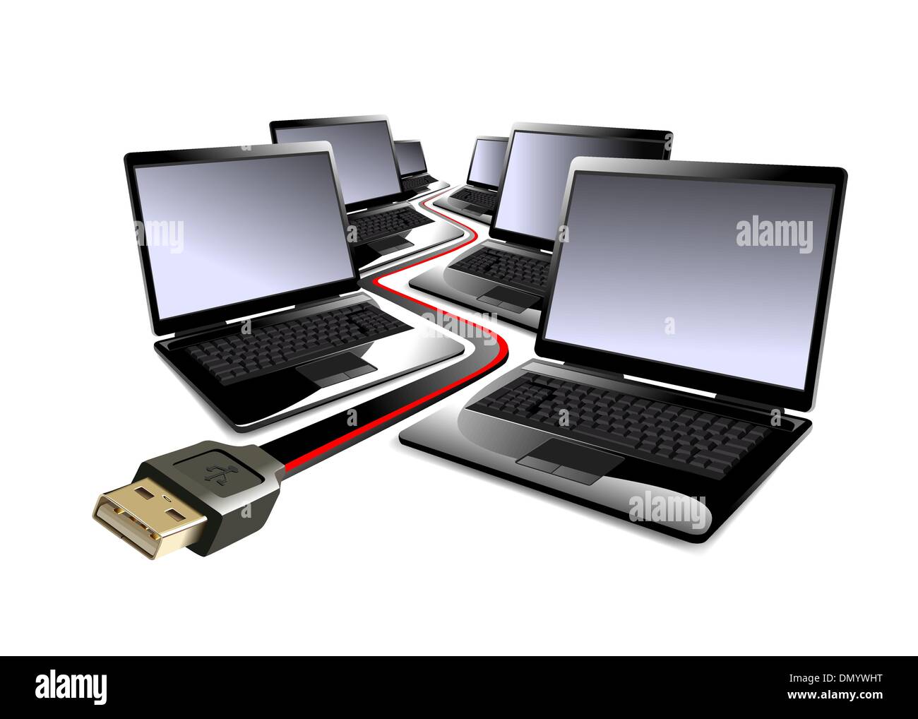 Modem laptop hi-res stock photography and images - Alamy