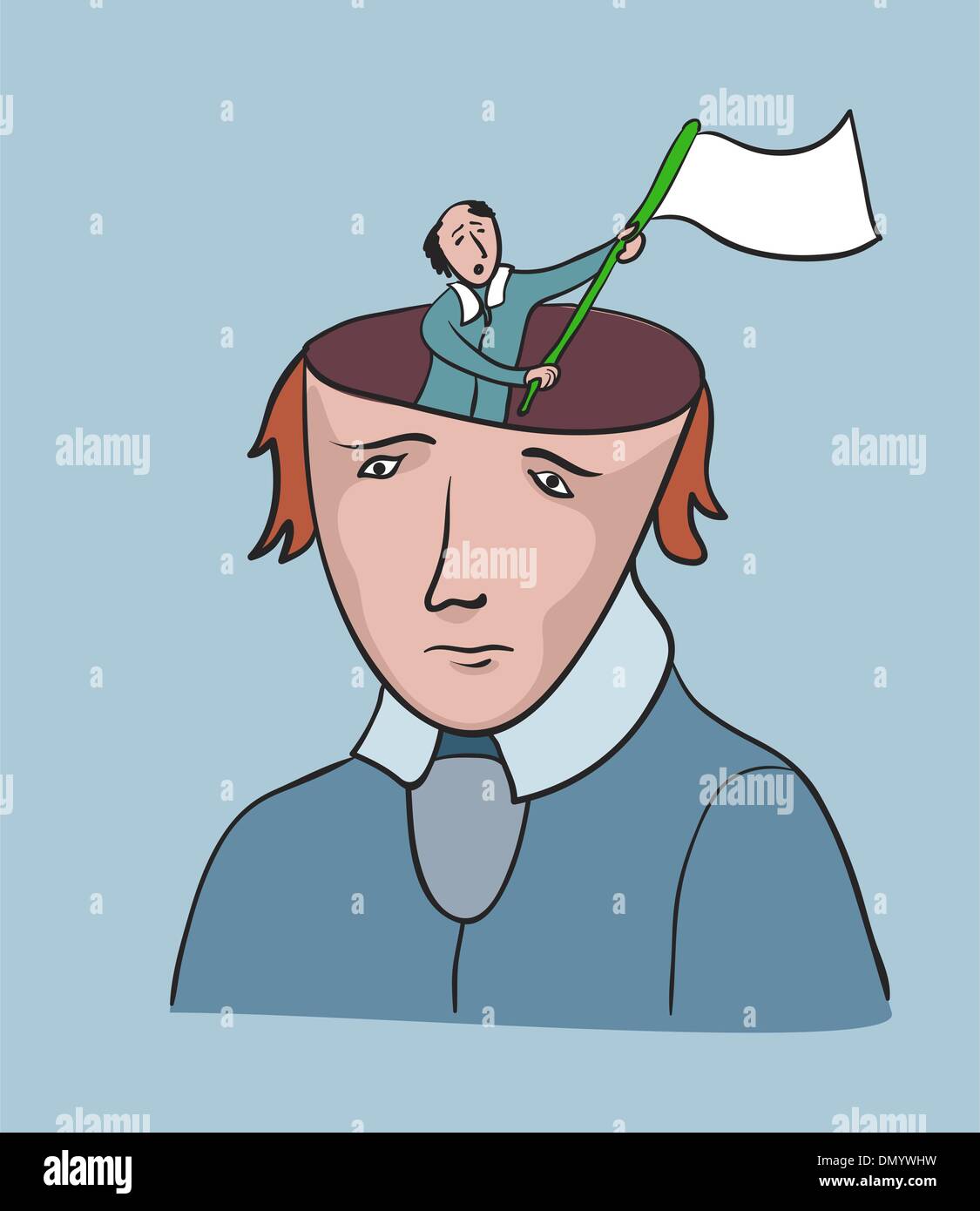 Social problem of human freedom. Creative concept, man with surrender ...