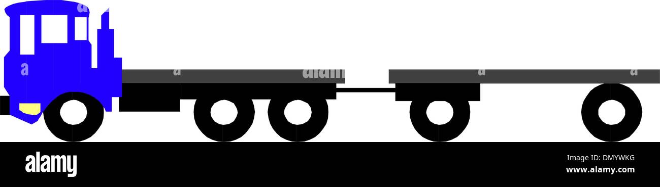 Vector cargo trailer Stock Vector Image & Art - Alamy