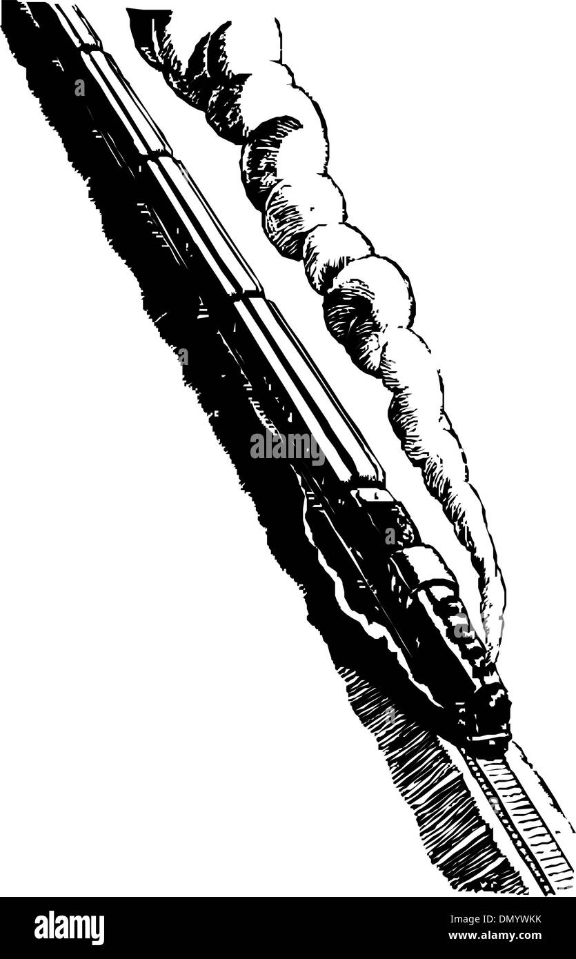 Old fashioned train Stock Vector Image & Art - Alamy