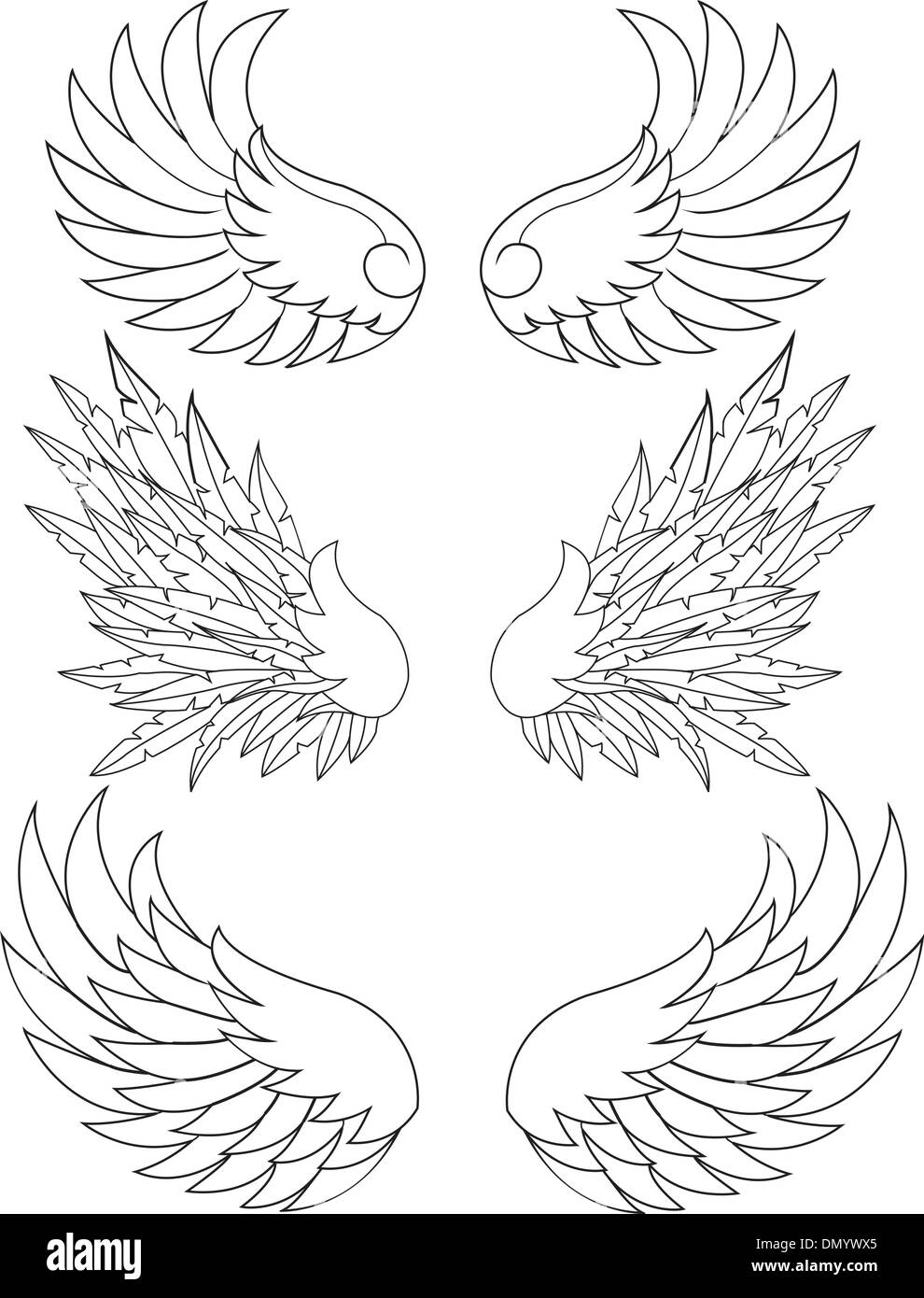 Wings collection hi-res stock photography and images - Alamy