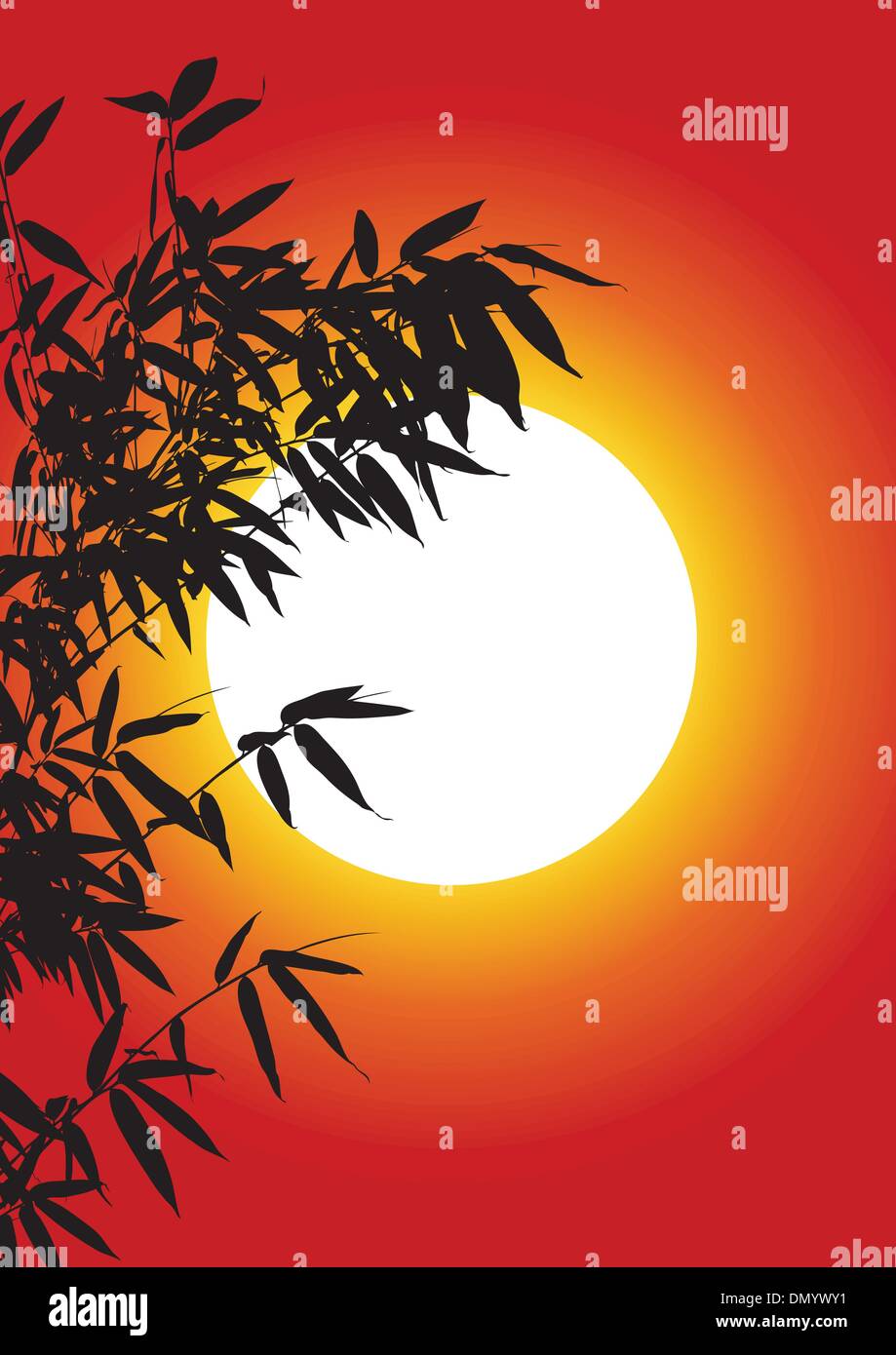 Bamboo tree silhouette Stock Vector Image & Art - Alamy