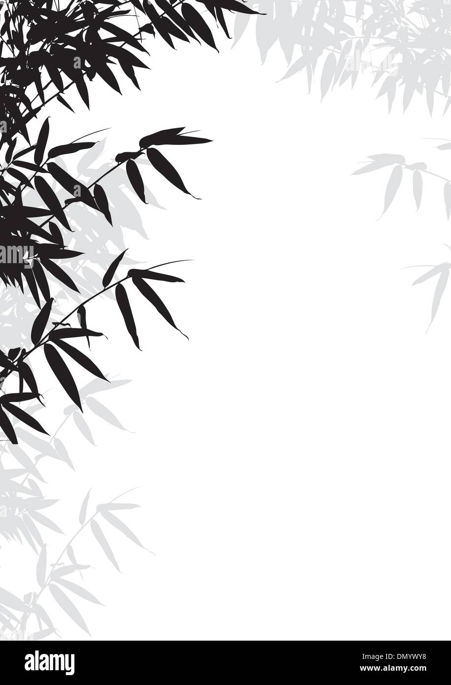 Bamboo tree silhouette background Stock Vector Image & Art - Alamy